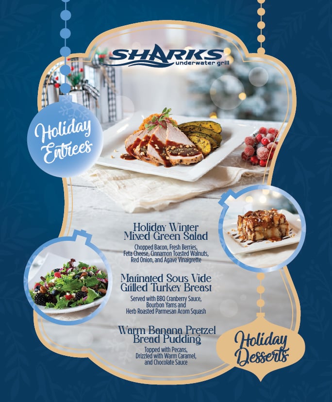 Sharks Underwater Grill® and Full Dining Menu | SeaWorld Orlando