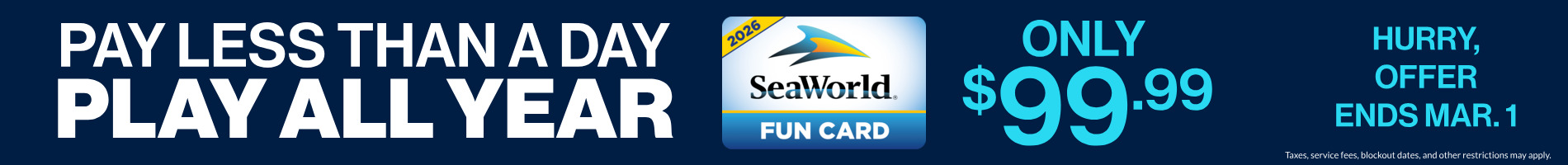 Fun Card | Admission | SeaWorld San Diego
